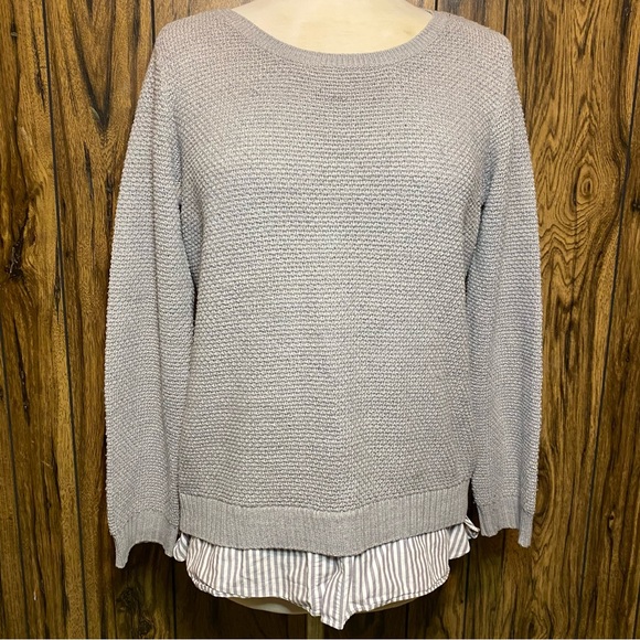 AB Studio | Sweaters | Ab Studio 2 In Gray Sweater | Poshmark